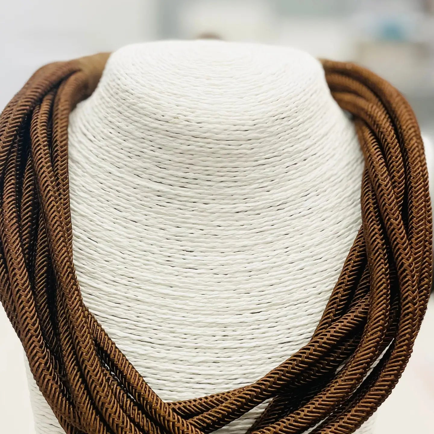 Rope Slub Necklace Brown – Purple Door Boutique